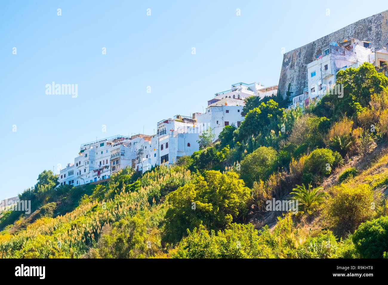 Coast of Moroccan white town Tanger, Morocco in Africa Stock Photo - Alamy