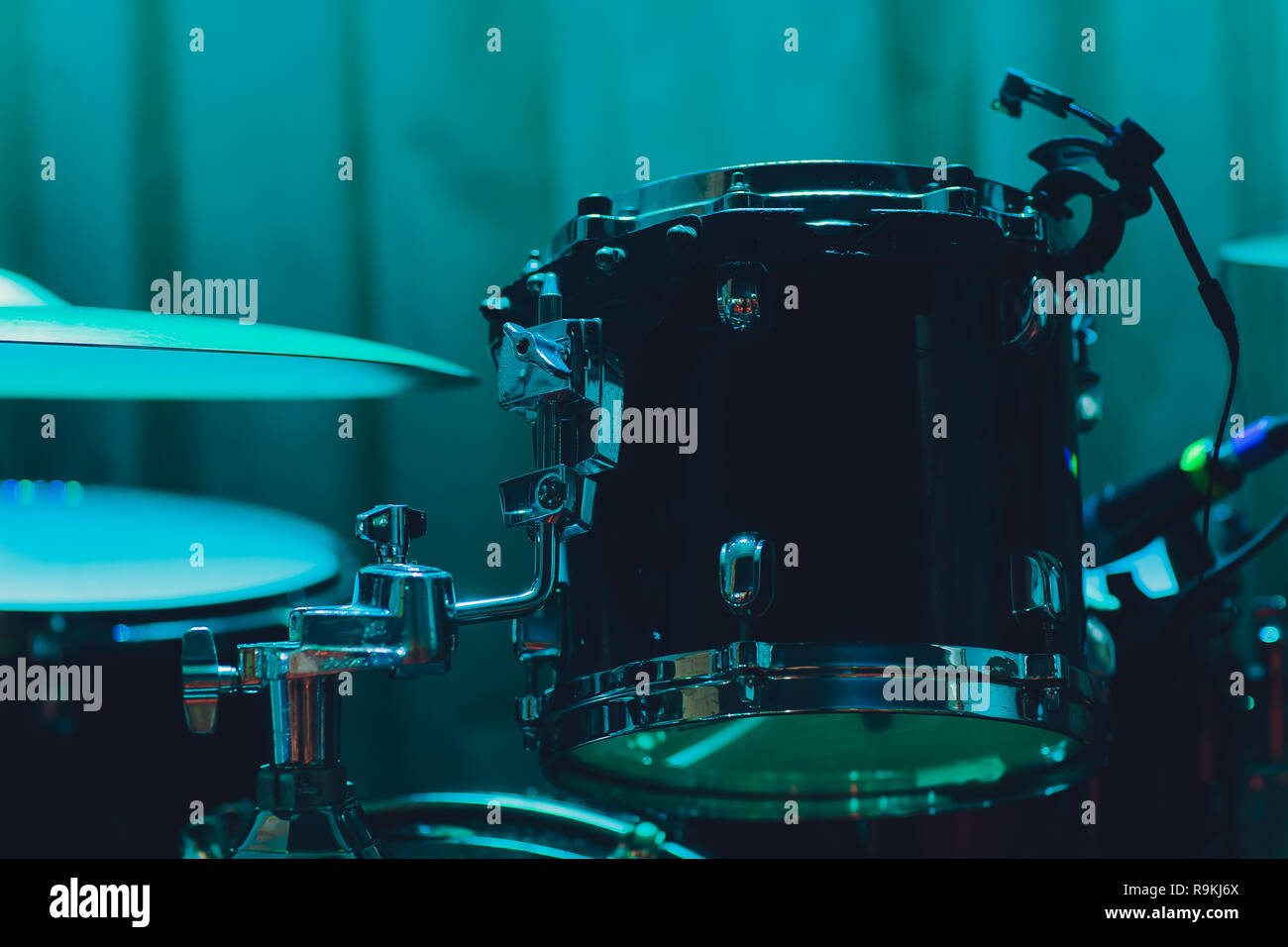 Musical instruments in concert,drum in the stage Stock Photo - Alamy