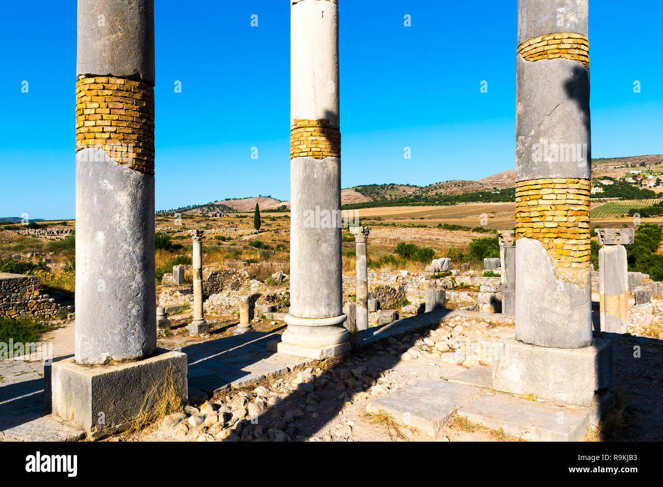 Ruins of the roman city of Volubilis, UNESCO world heritage site Meknes ...