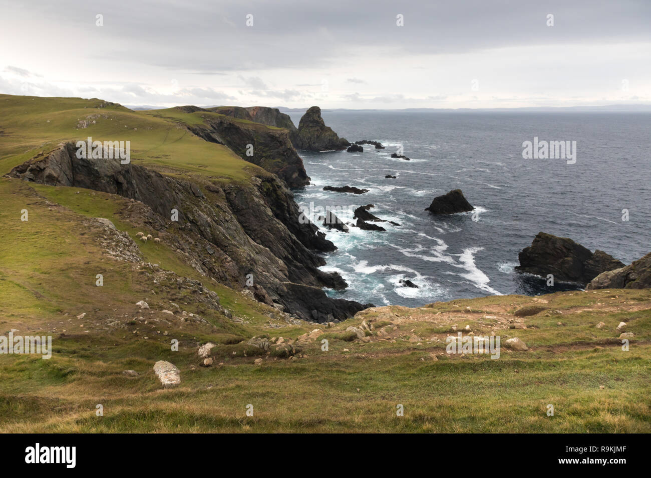 Landscape on Hillswick Ness, Shetland Islands Stock Photo - Alamy