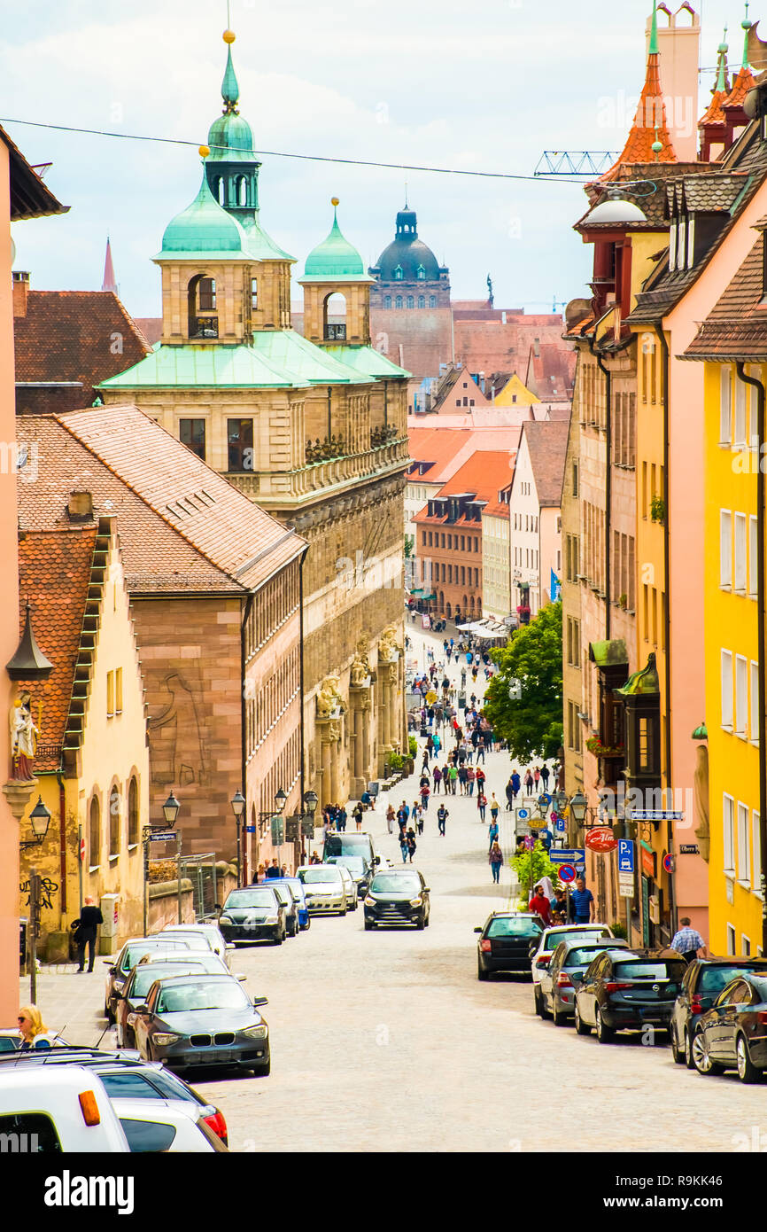 Historical city center of Nuremberg in Germany Stock Photo - Alamy