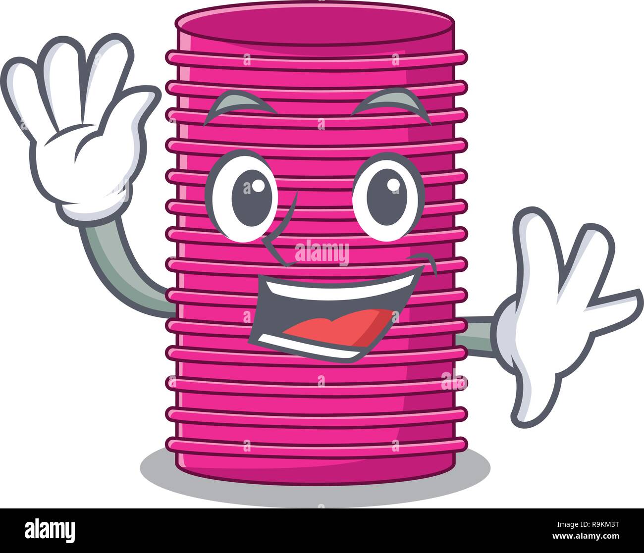 Waving curlers hairdress pattern on shape cartoon Stock Vector Image ...