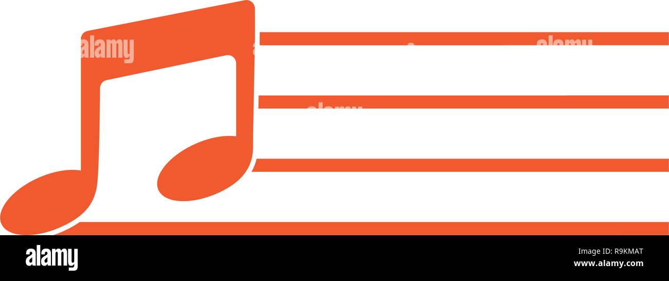 Music note Icon Vector illustration design Stock Vector Image & Art - Alamy