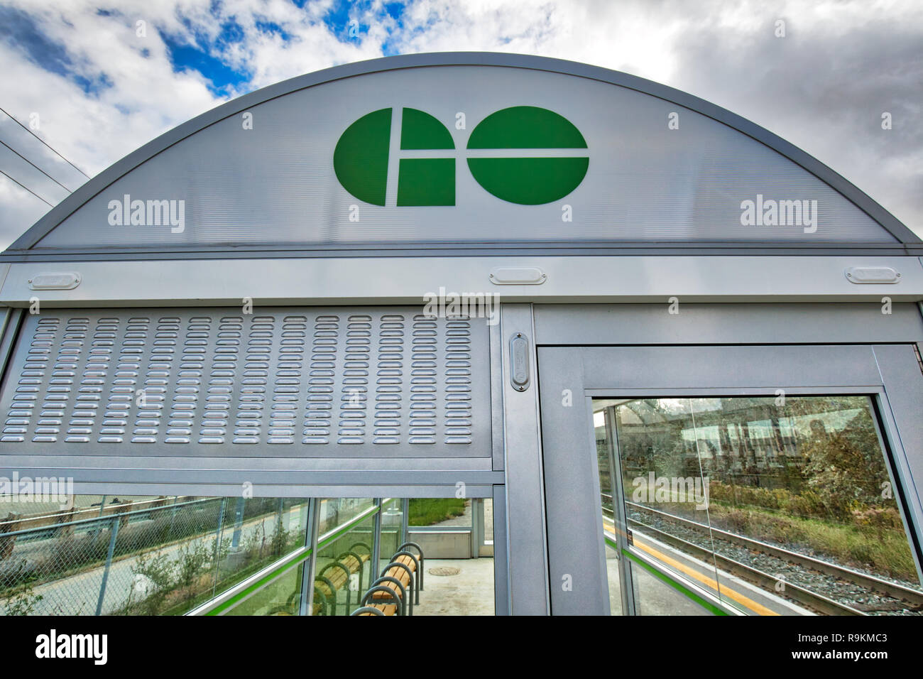 Toronto, Canada-20 November, 2018: Go Train Stations, a regional public ...