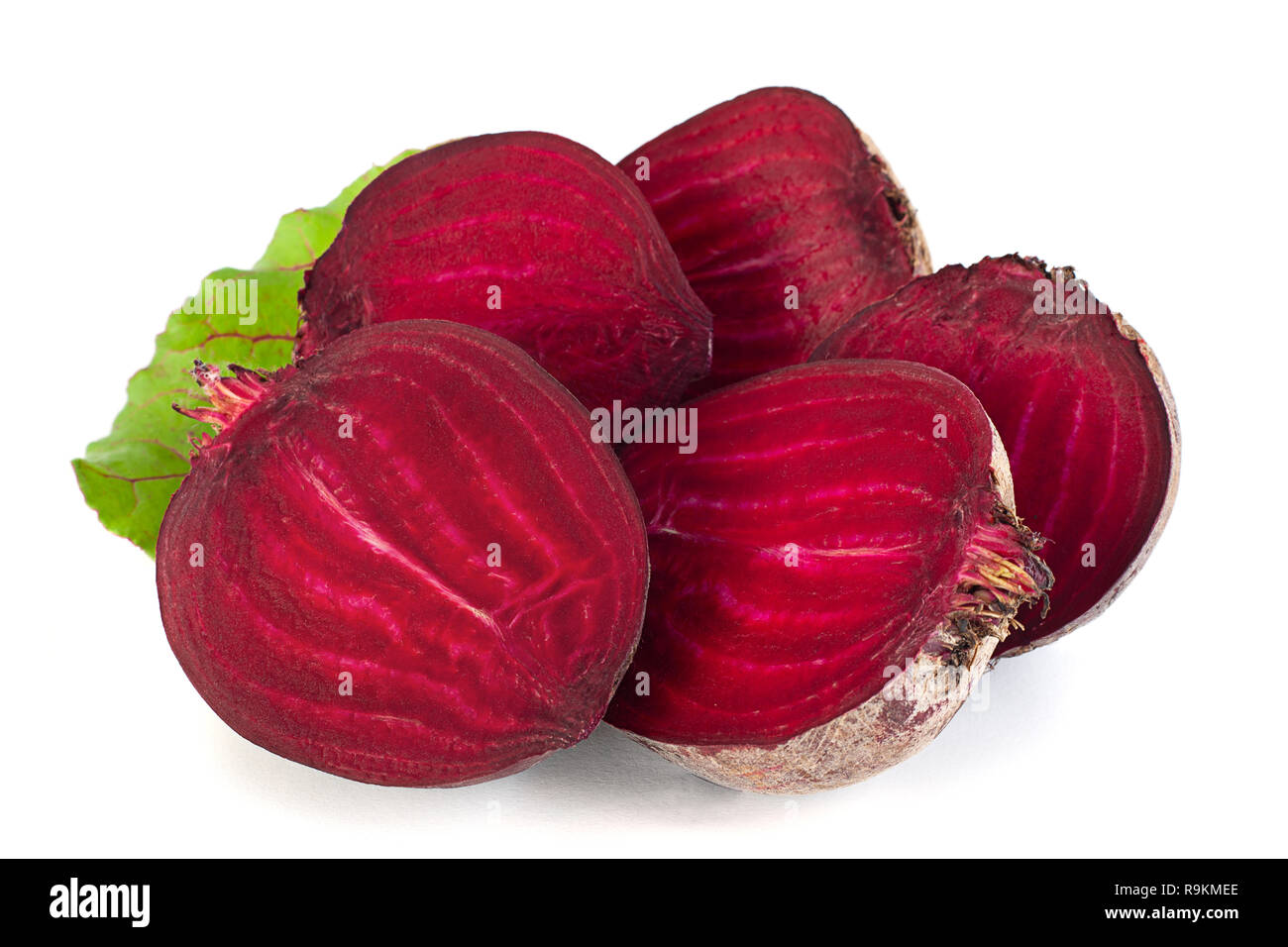 Beet root closeup isolated on white background Stock Photo - Alamy