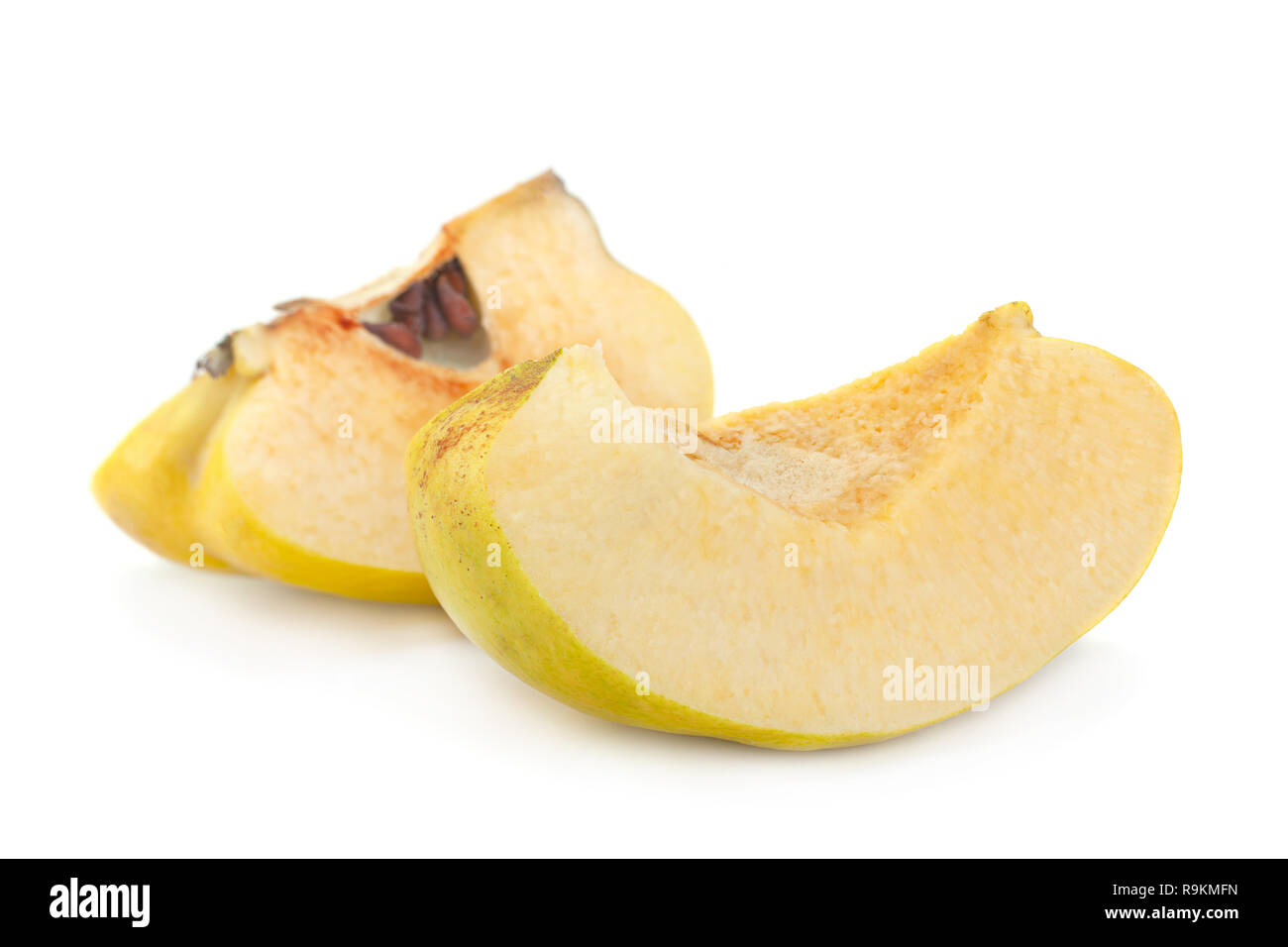 Quince ripe fruit isolated on white background Stock Photo - Alamy