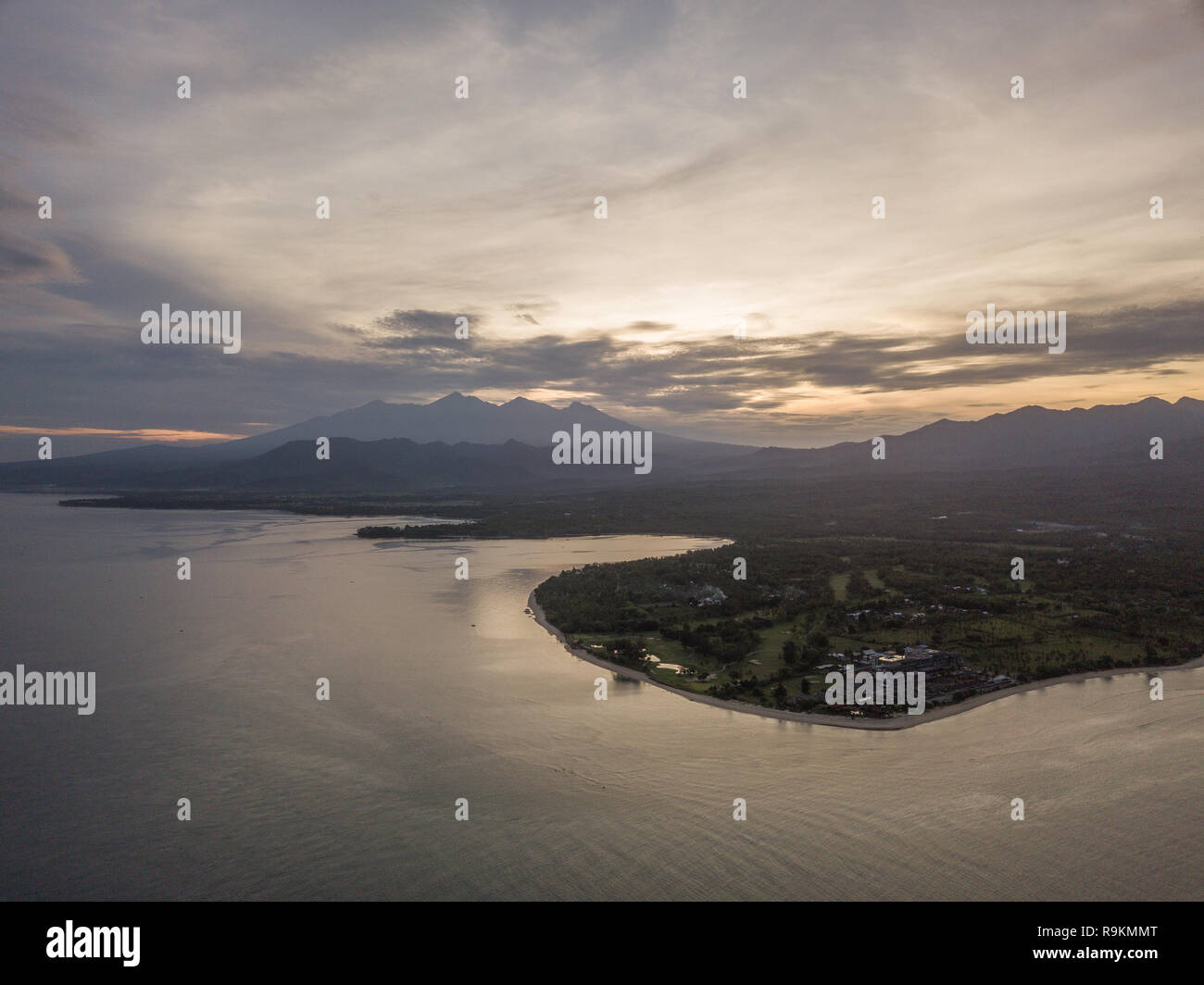Aerial gili trawangan island tropical hi-res stock photography and ...