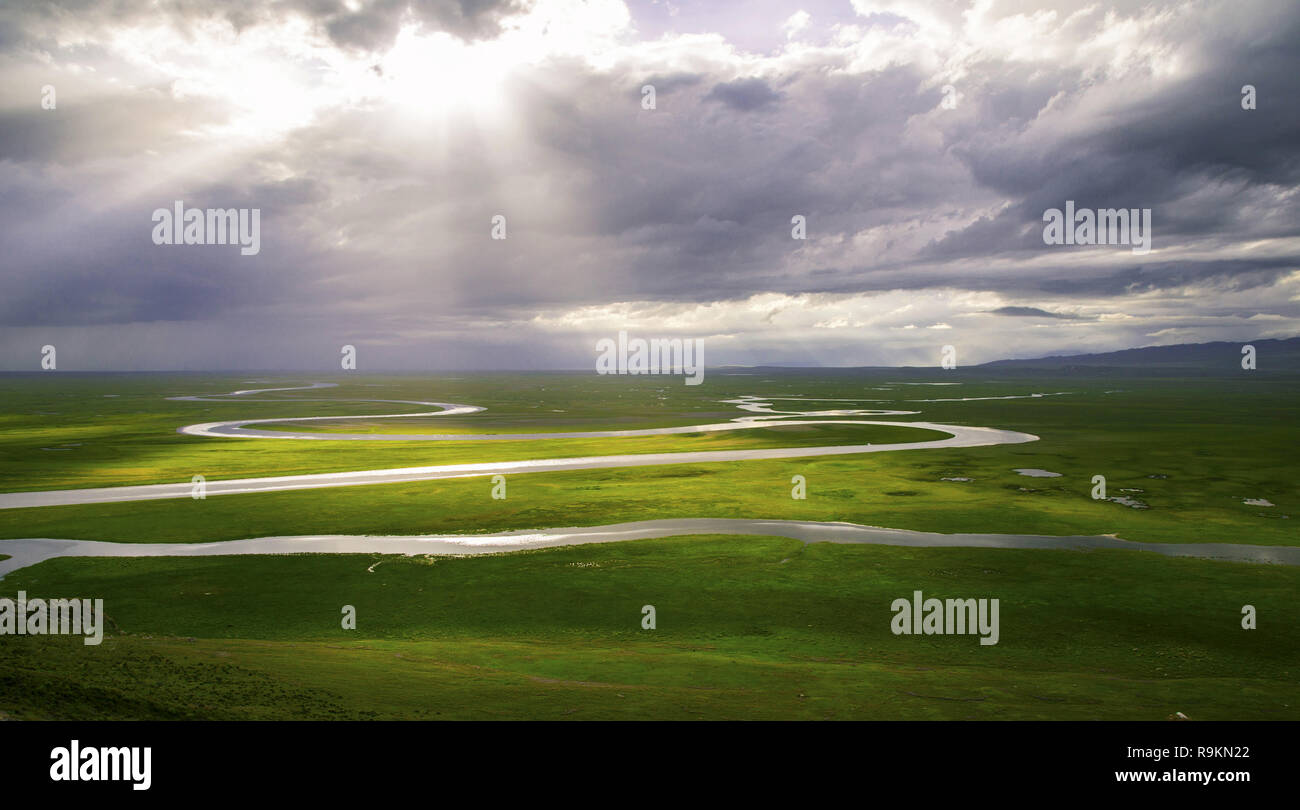 A meandering river Stock Photo - Alamy