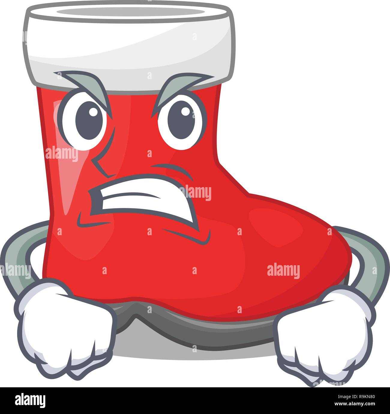 Angry santa boots are on character shelf Stock Vector Image & Art - Alamy