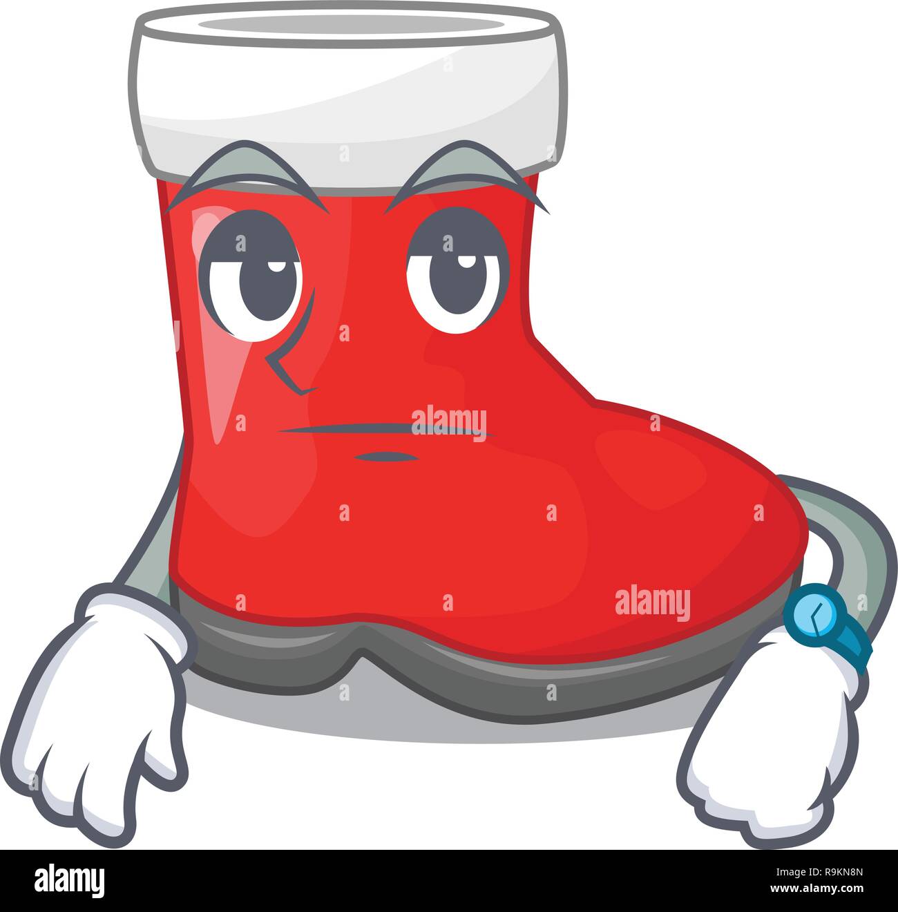 Waiting santa boots in shape a cartoon Stock Vector Image & Art - Alamy