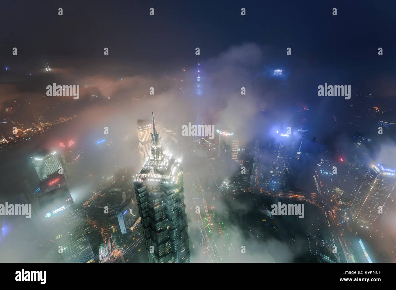 Environmental advection fog Stock Photo - Alamy