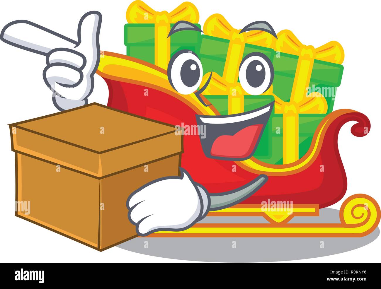 Distribution of christmas presents Stock Vector Images - Alamy