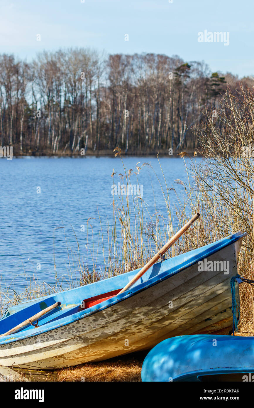 White Rowboat On Shore High Resolution Stock Photography and Images - Alamy
