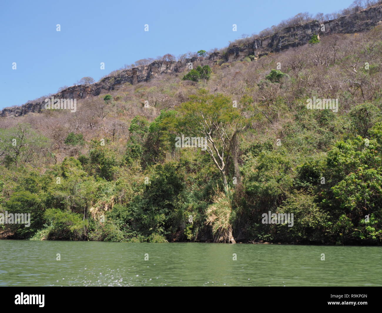Marvelous slope of Sumidero canyon at Grijalva river landscapes in ...