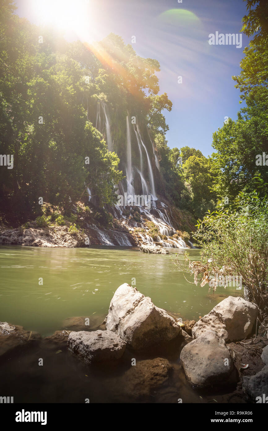 Beautiful Landscape in Iran with Sun Stock Photo - Alamy