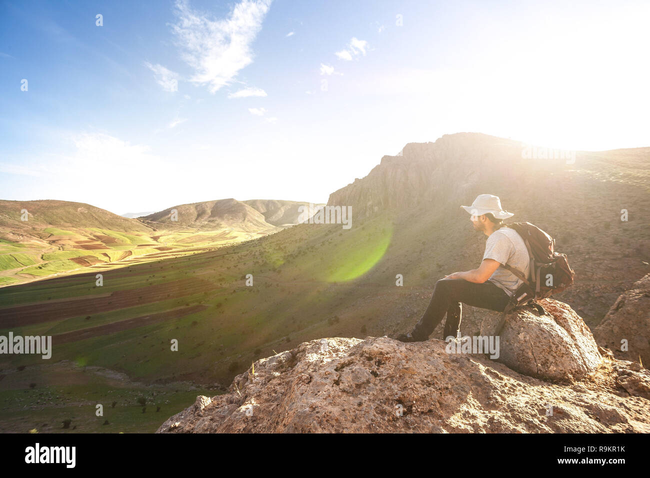 Beautiful Landscape in Iran with Sun Stock Photo - Alamy