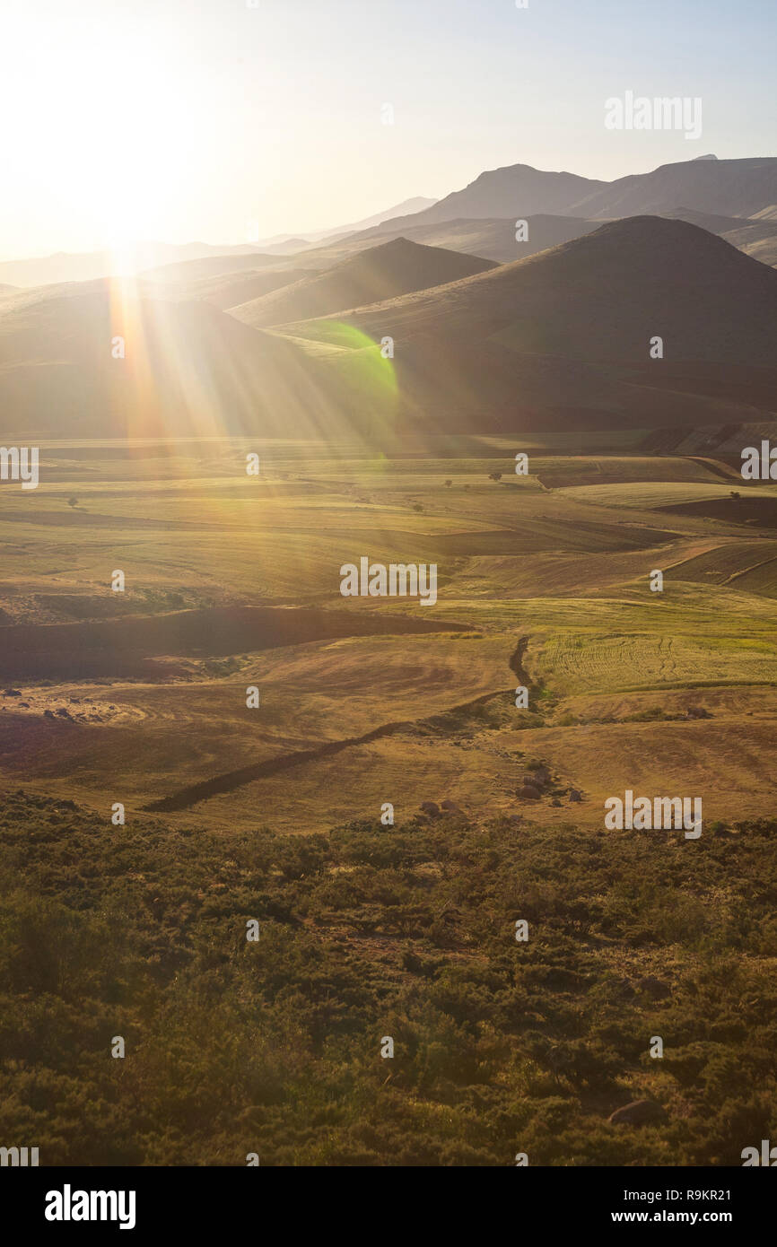 Beautiful Landscape in Iran with Sun Stock Photo - Alamy