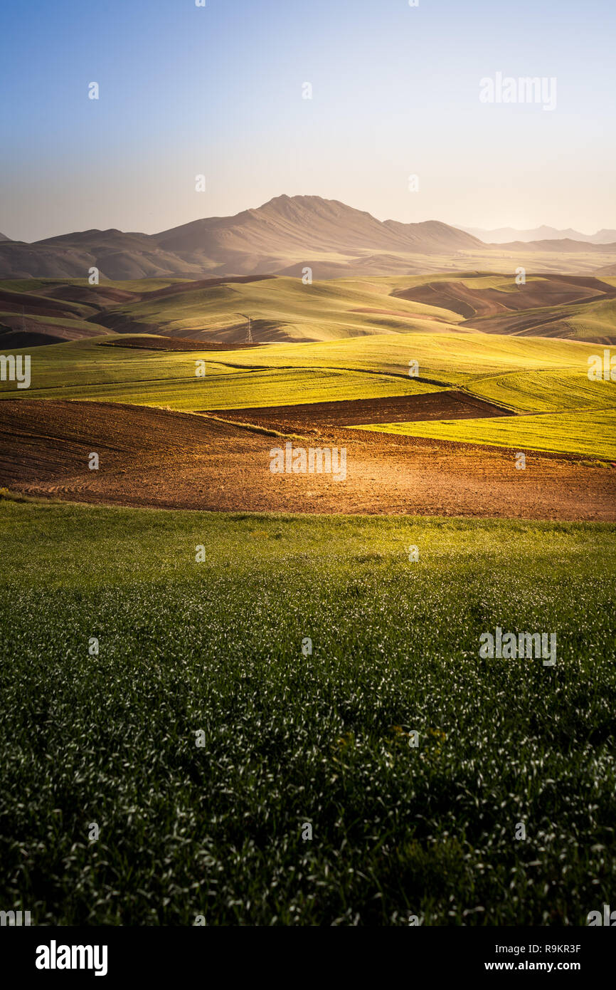 Beautiful Landscape in Iran with Sun Stock Photo - Alamy