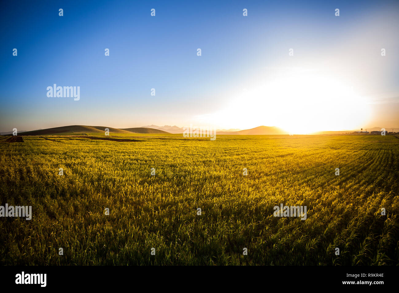 Beautiful Landscape in Iran with Sun Stock Photo - Alamy