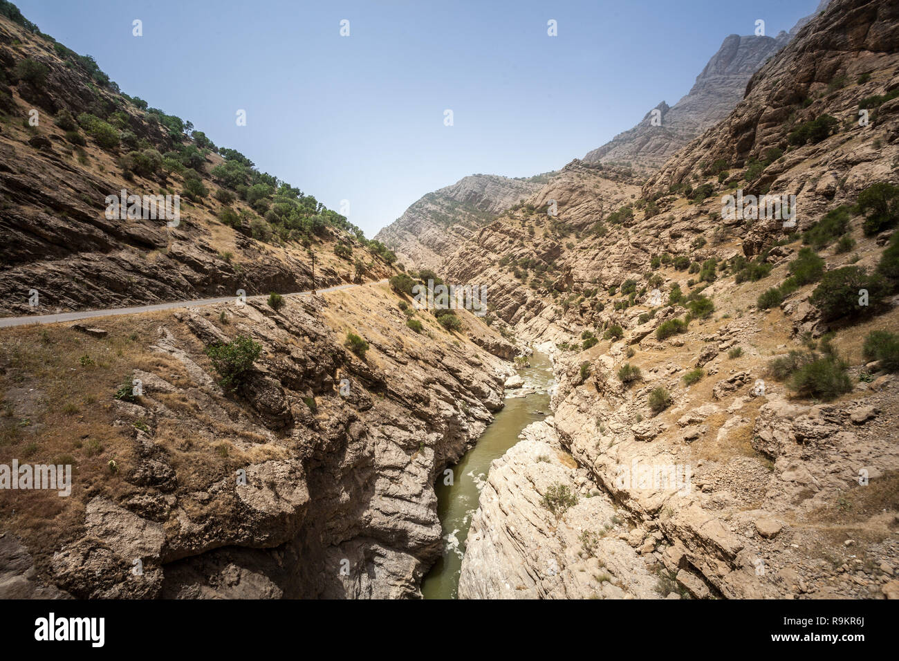 Beautiful Landscape in Iran with Sun Stock Photo - Alamy