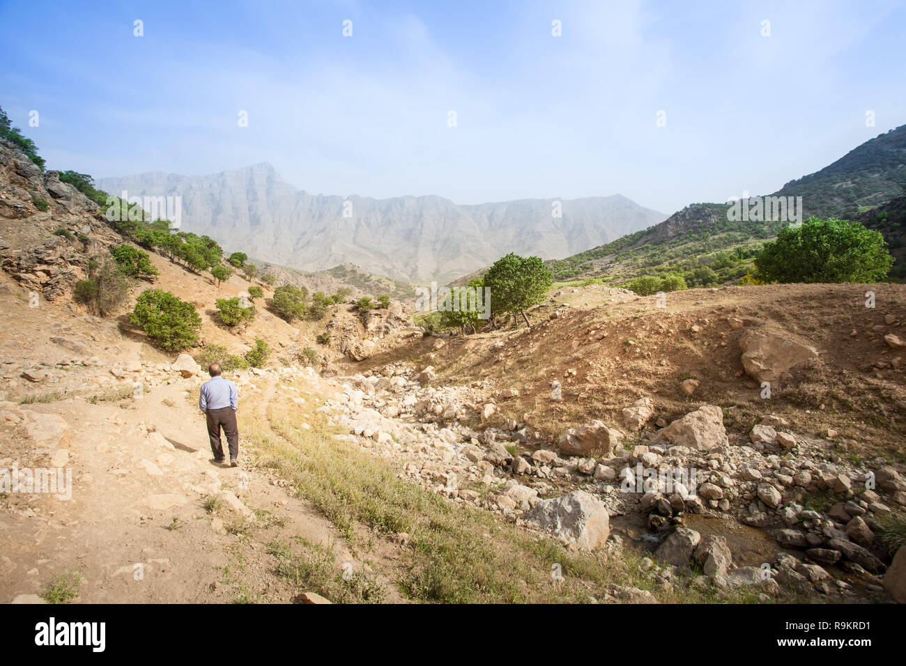 Beautiful Landscape in Iran with Sun Stock Photo - Alamy