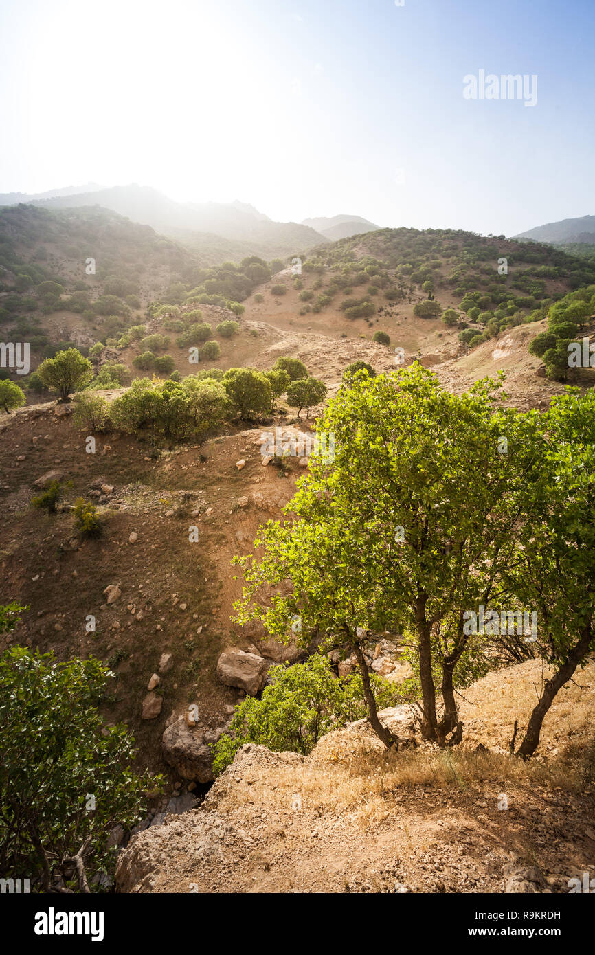 Beautiful Landscape in Iran with Sun Stock Photo - Alamy
