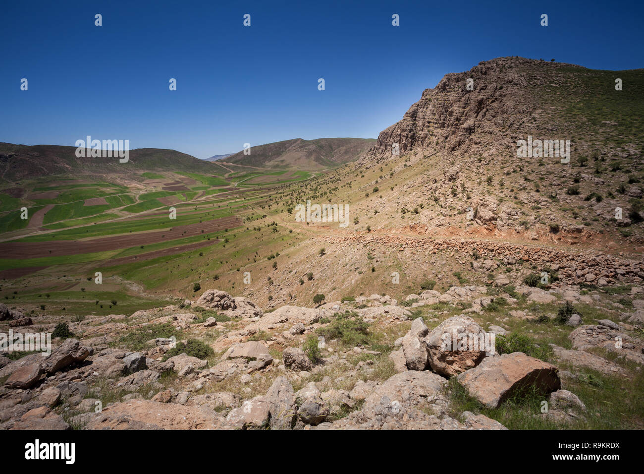 Beautiful Landscape in Iran with Sun Stock Photo - Alamy