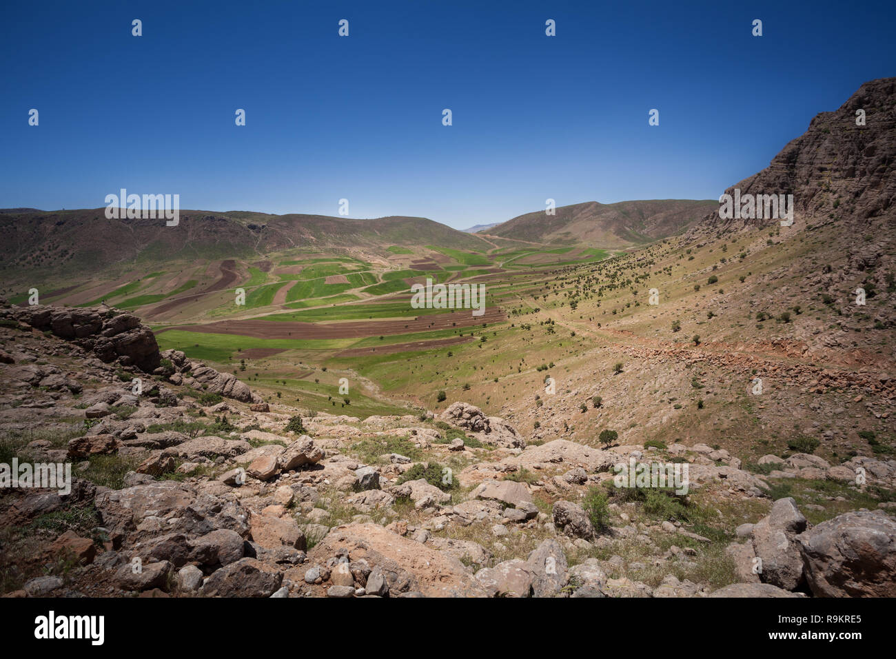 Beautiful Landscape in Iran with Sun Stock Photo - Alamy