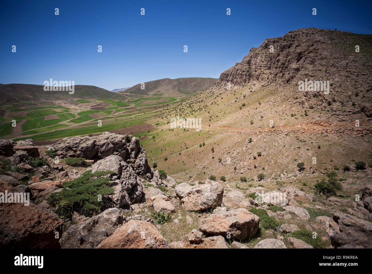 Beautiful Landscape in Iran with Sun Stock Photo - Alamy