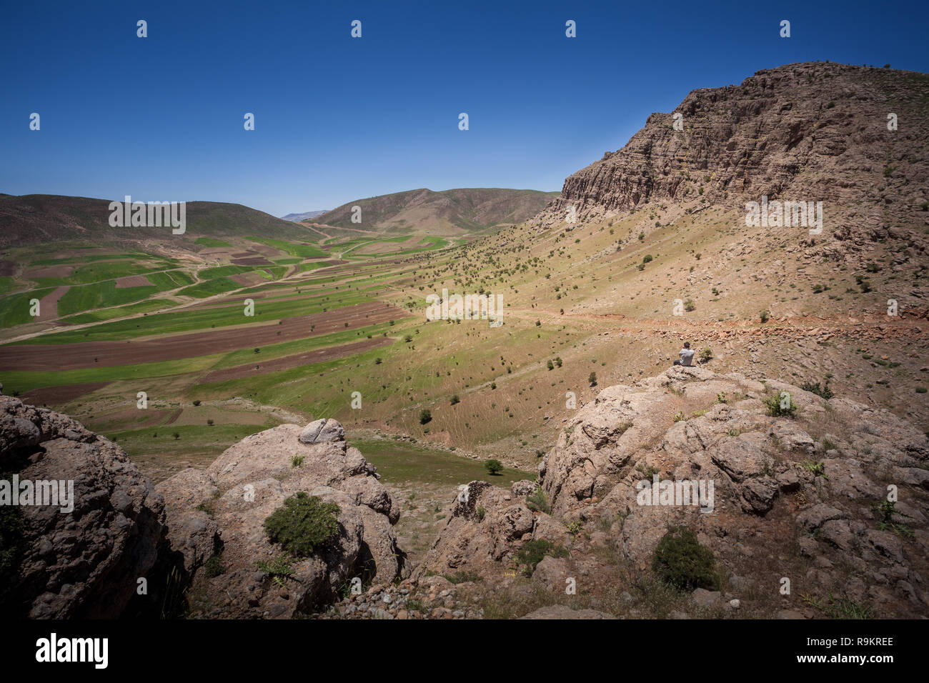 Beautiful Landscape in Iran with Sun Stock Photo - Alamy