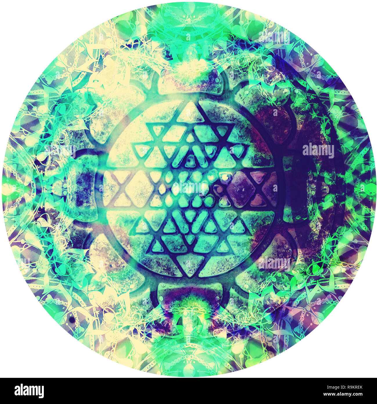 Sacred geometry spiritual mandala picture Stock Photo - Alamy