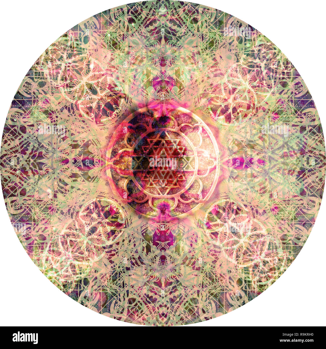 Flower life yantra mandala hi-res stock photography and images - Alamy