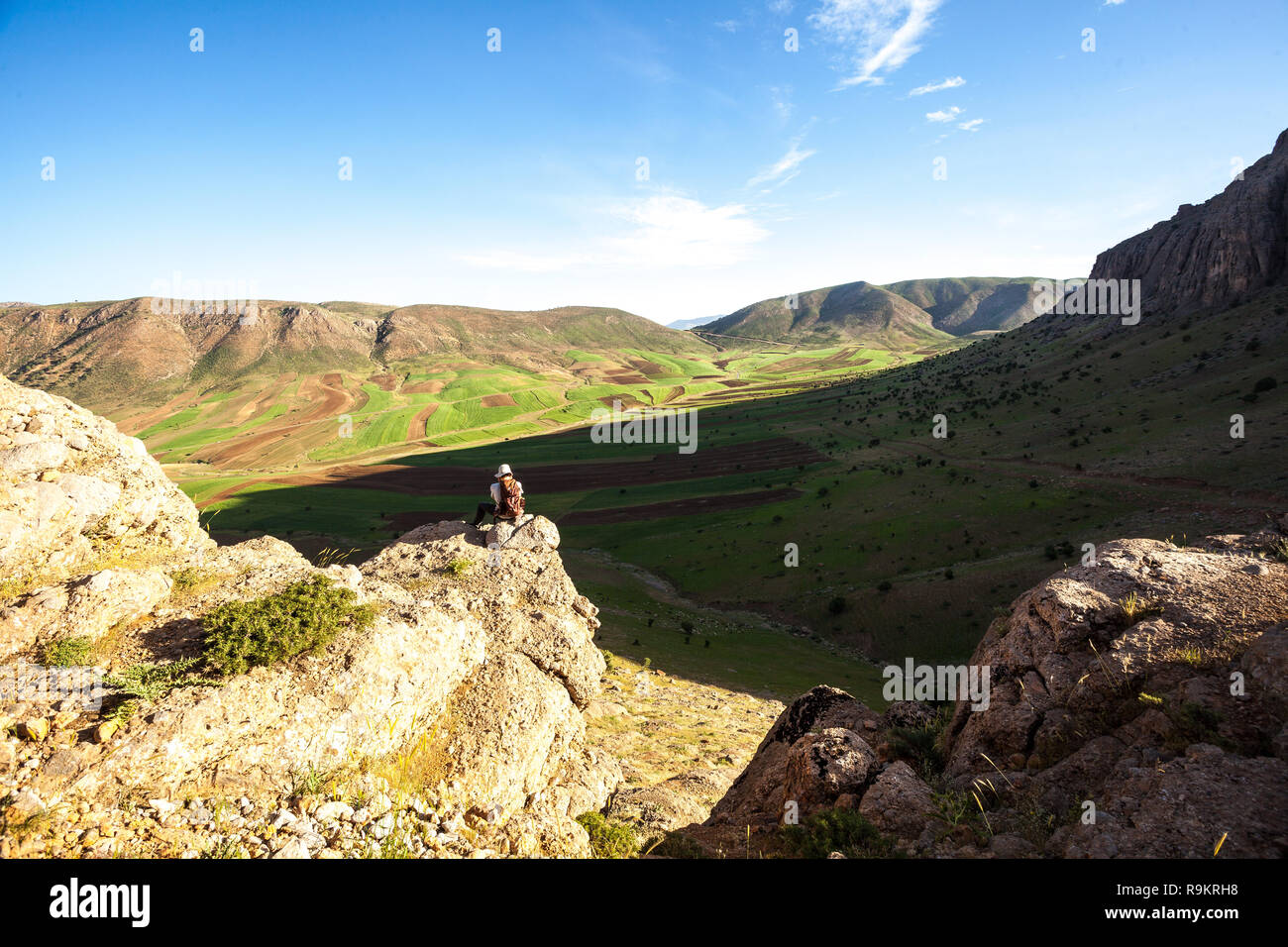 Beautiful Landscape in Iran with Sun Stock Photo - Alamy