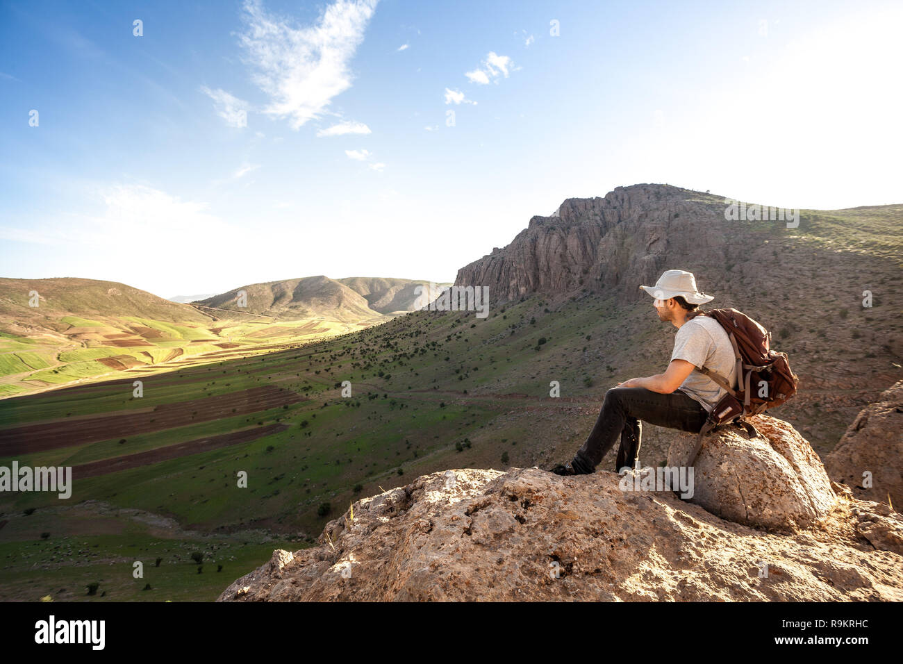 Beautiful Landscape in Iran with Sun Stock Photo - Alamy