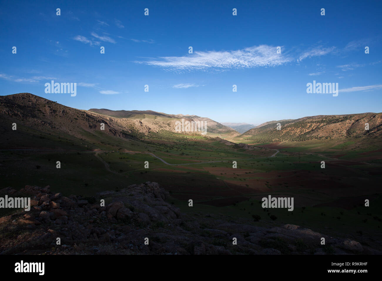 Beautiful Landscape in Iran with Sun Stock Photo - Alamy