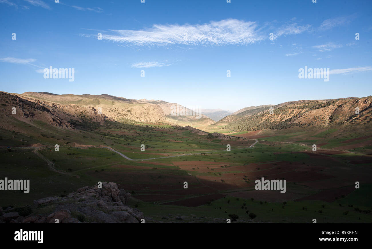 Beautiful Landscape in Iran with Sun Stock Photo - Alamy