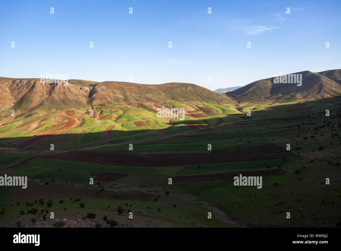 Beautiful Landscape in Iran with Sun Stock Photo - Alamy