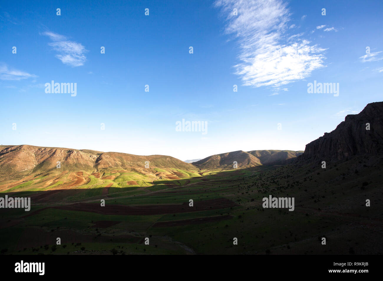 Beautiful Landscape in Iran with Sun Stock Photo - Alamy
