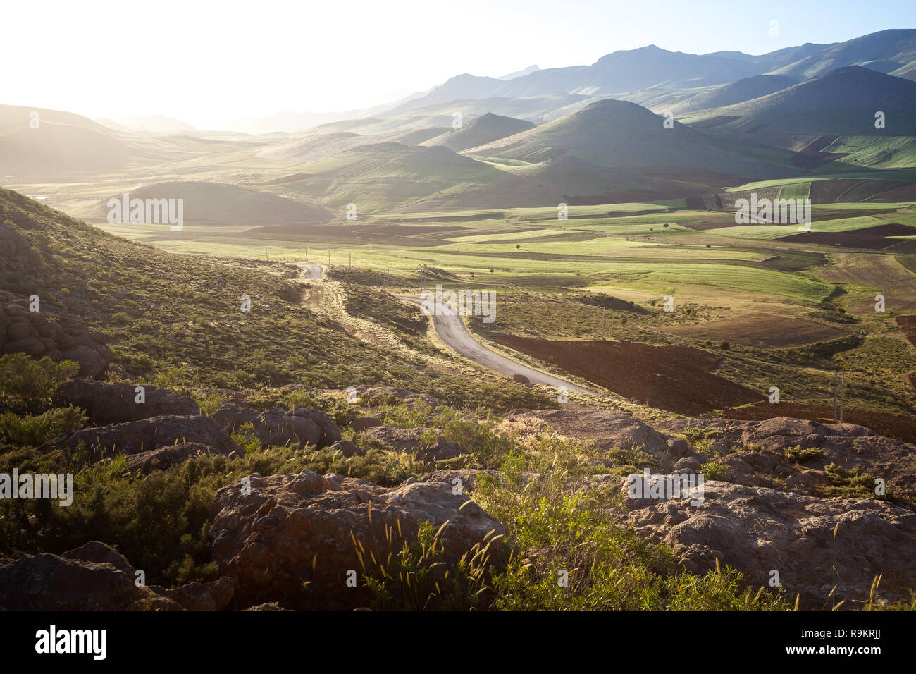 Beautiful Landscape in Iran with Sun Stock Photo - Alamy