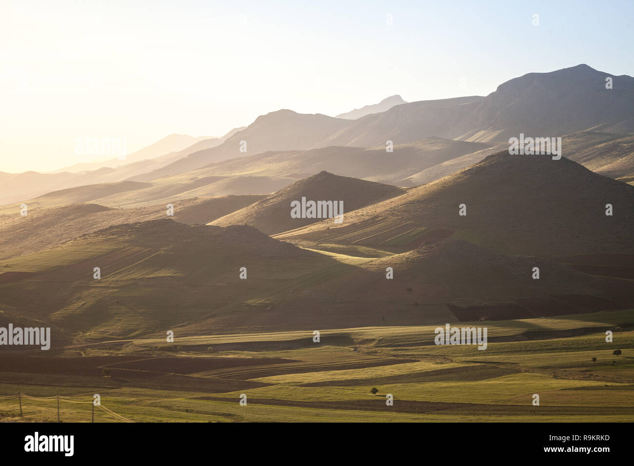 Beautiful Landscape in Iran with Sun Stock Photo - Alamy