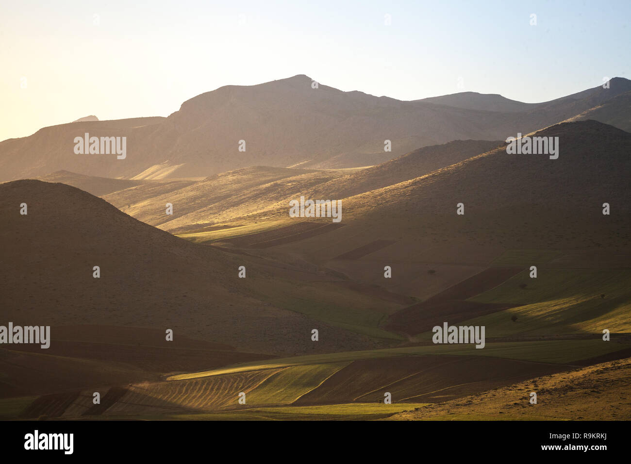 Beautiful Landscape in Iran with Sun Stock Photo - Alamy