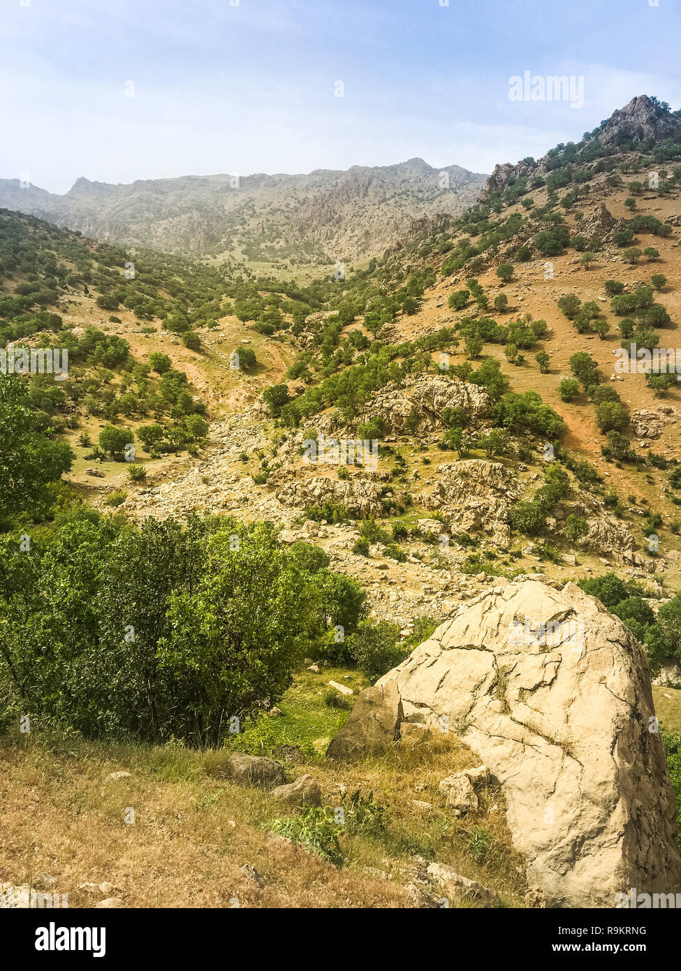 Beautiful Landscape in Iran with Sun Stock Photo - Alamy