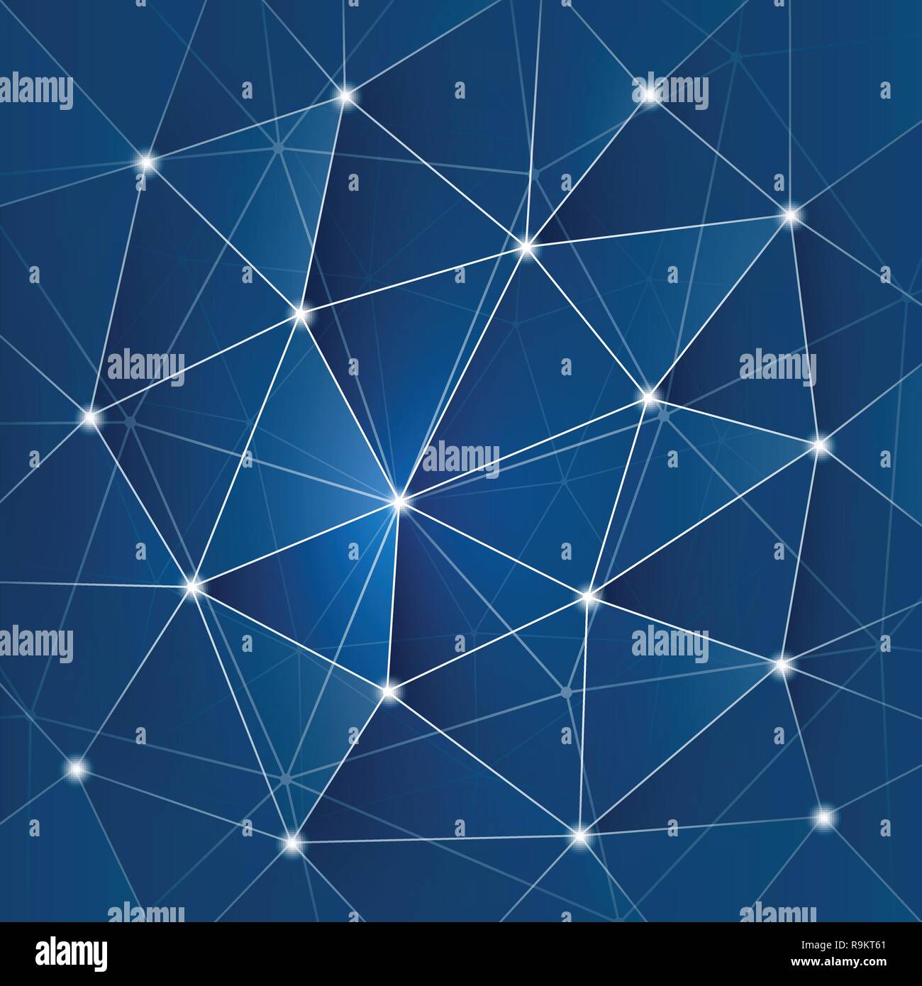 Abstract Modern Minimal Digital Network Connections, Technology ...