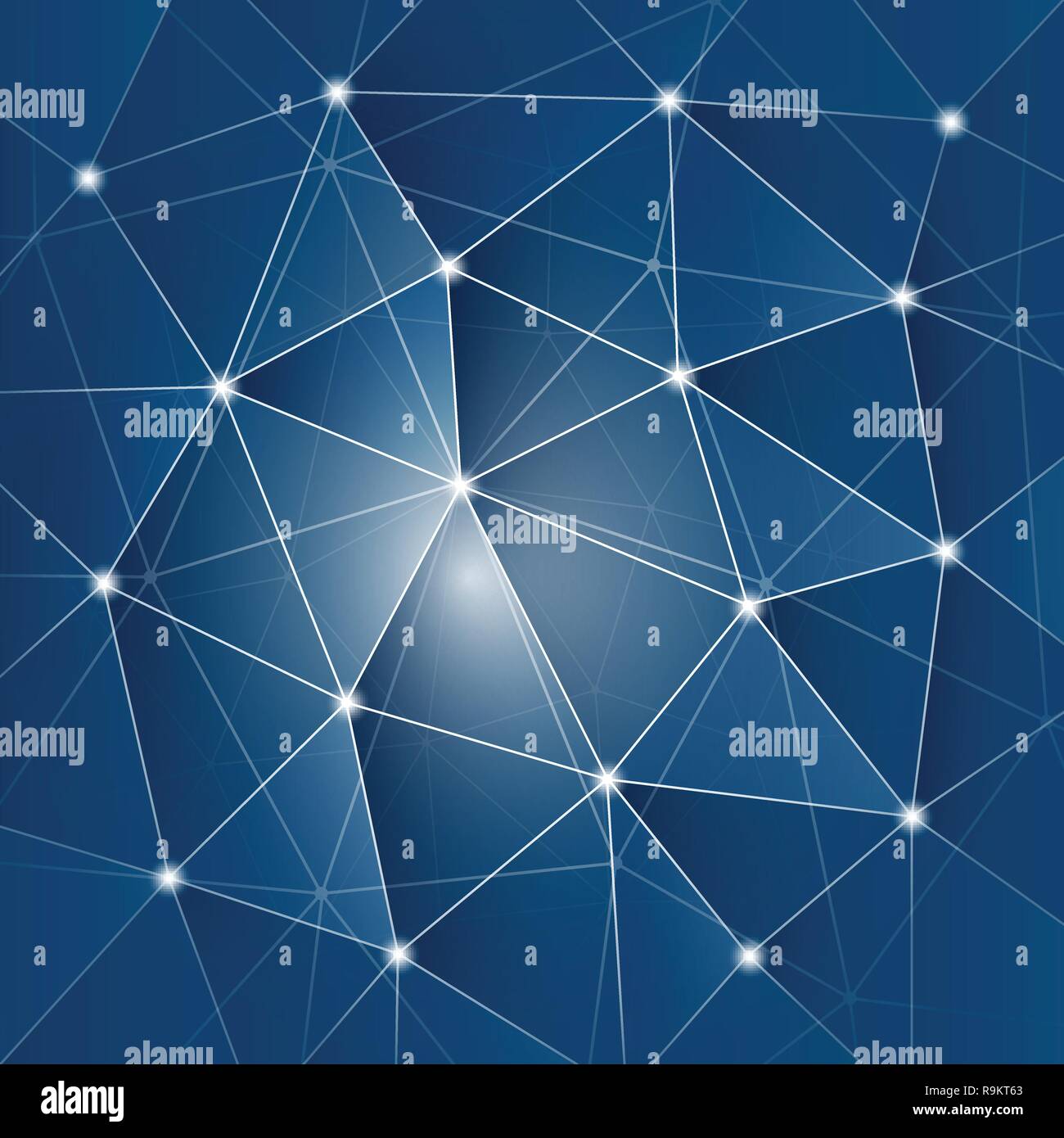 Abstract Modern Minimal Digital Network Connections, Technology ...