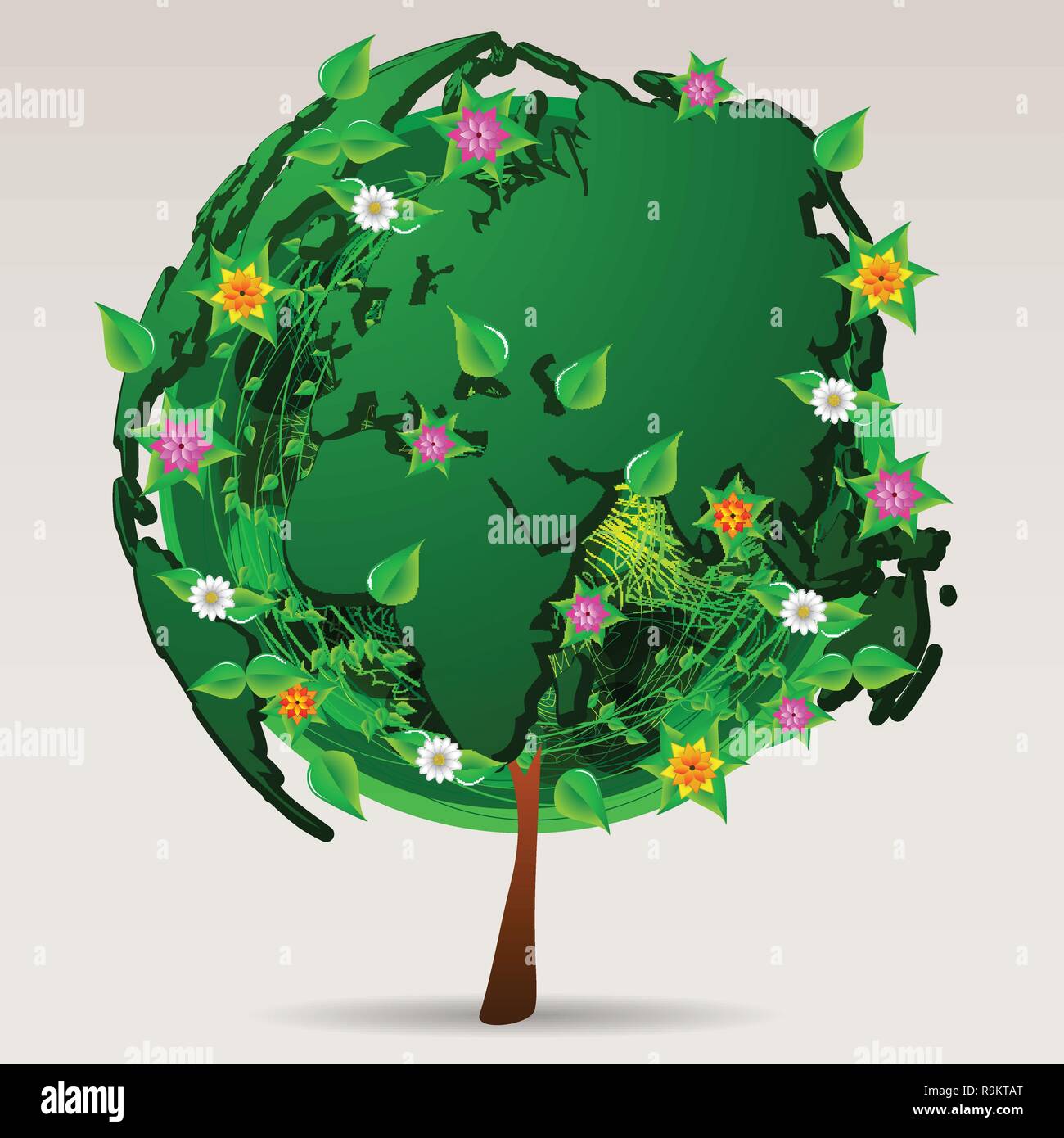 Inside painted green Stock Vector Images - Alamy