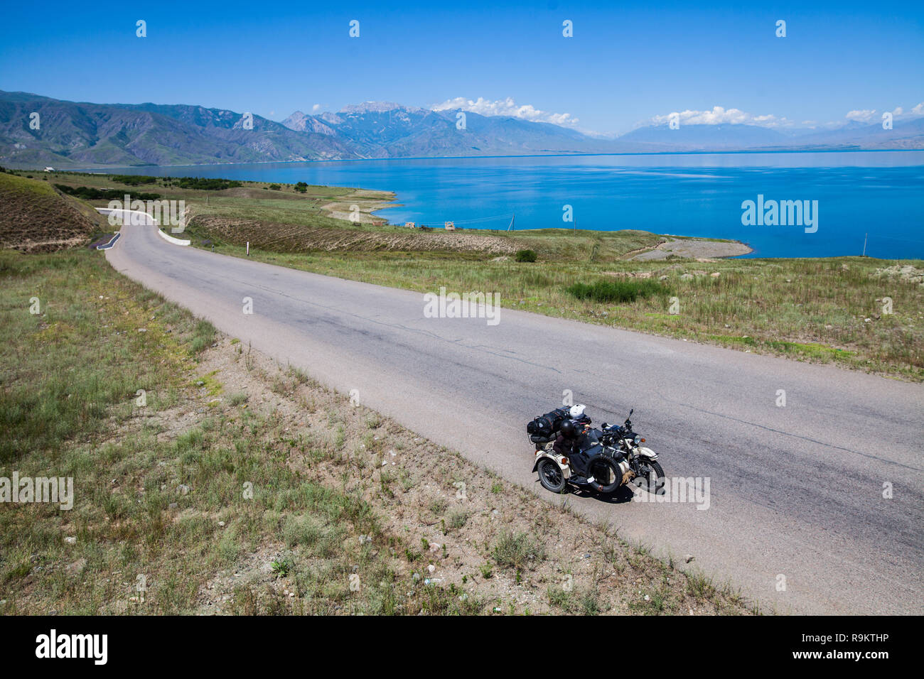 Motorcycle pamir mountains hi-res stock photography and images - Alamy
