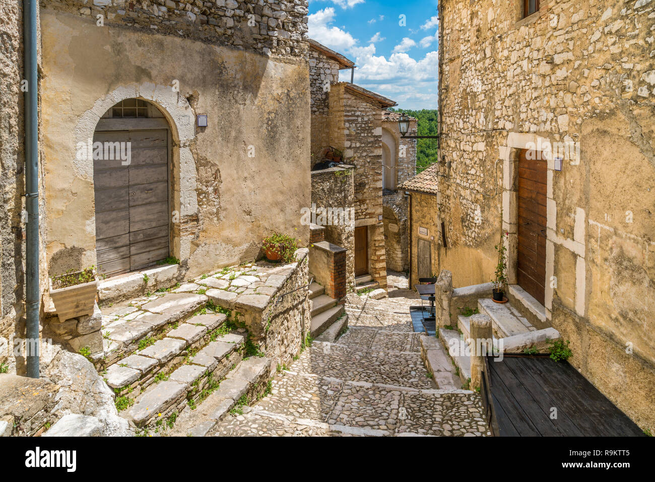 Scenic sight in Labro, ancient village in the Province of Rieti, Lazio ...