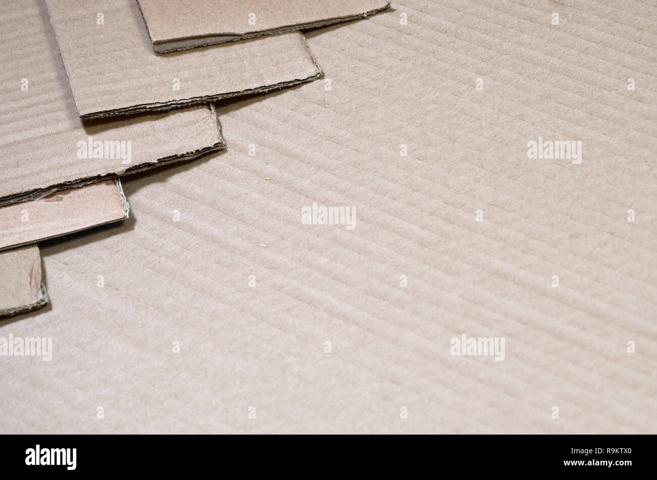 Background of paper textures piled ready to recycle. A pack of old ...