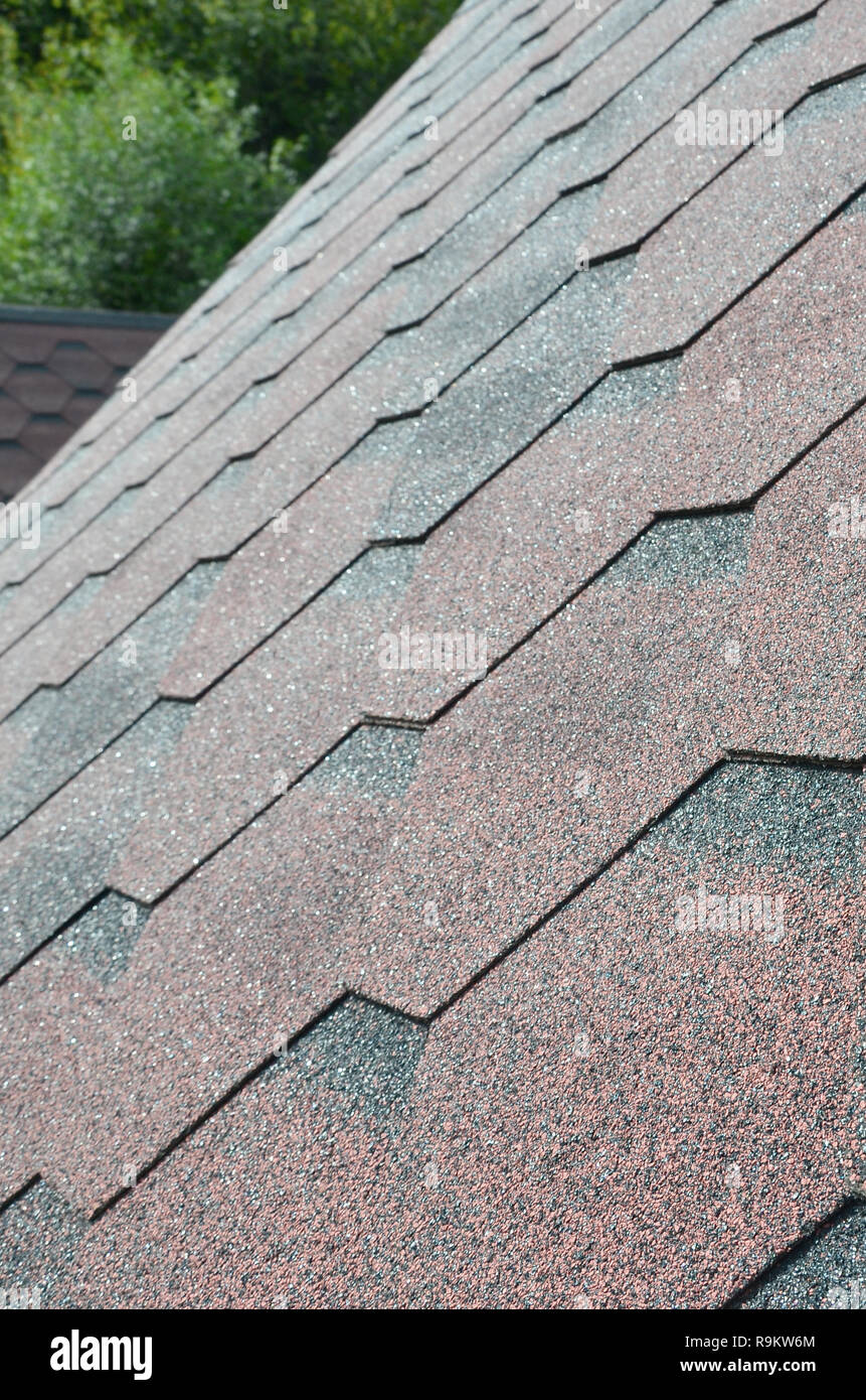 The texture of the roof with bituminous coating. Rough bituminous ...