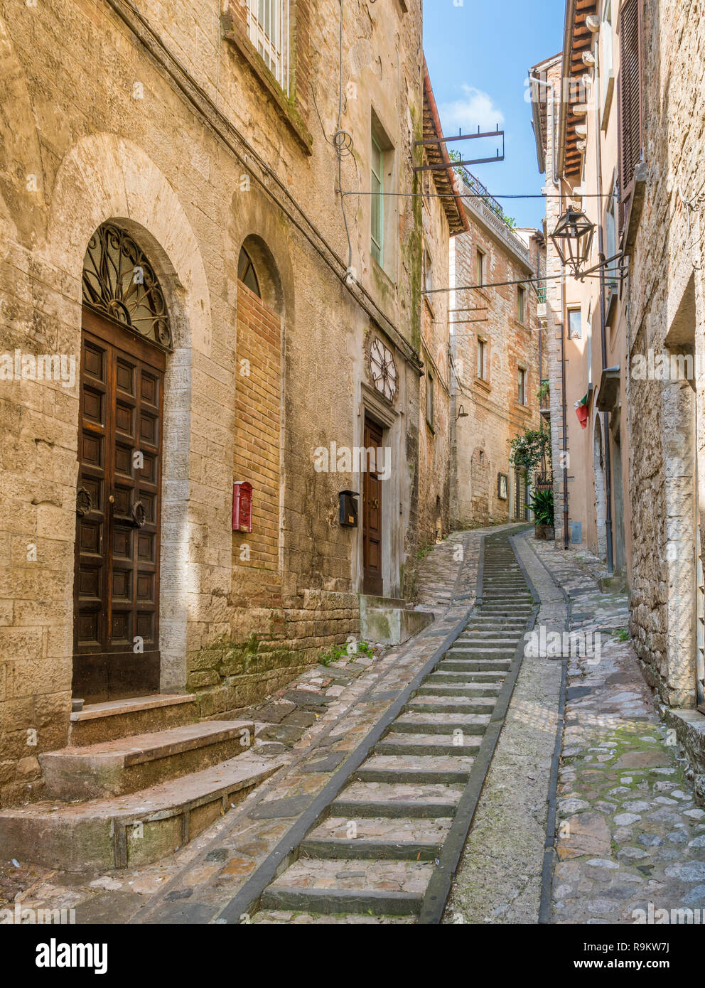 Todi, beautiful town in the Province of Perugia, Umbria, central Italy ...